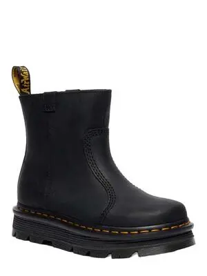Dr. Martens Zebzag Rigger Leather Boots - Black