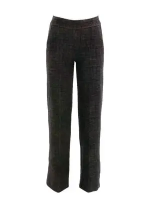 Avenue Montaigne Carla Textured Trousers - Brown
