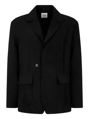 STUDIO TOMBOY Darted Patch-pocket Blazer - Black