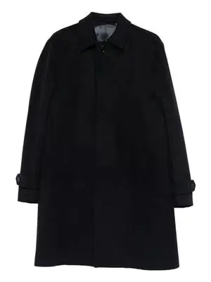 LARDINI Buttoned Flap-pocket Coat - Blue