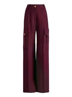 Patou Cargo Pocket Trousers - Red
