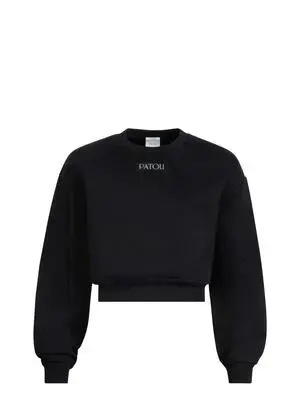 Patou Logo Patch Sweatshirt - Black