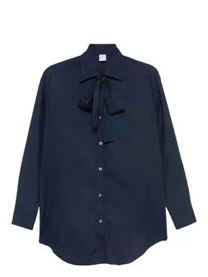 ARCHIVIO '67 Bow-detail Shirt - Blue