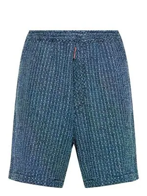 Dsquared2 Textured Denim Shorts - Blue