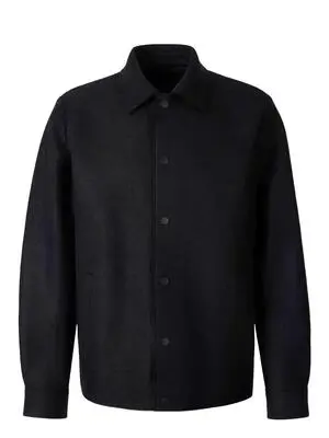 Harris Wharf London Snap-button Shirt Jacket - Blue