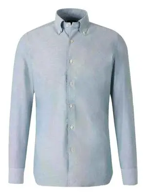 LUIGI BORRELLI Button-down Shirt - Blue