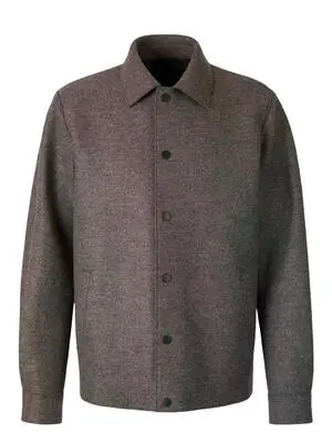 Harris Wharf London Snap-button Shirt Jacket - Brown