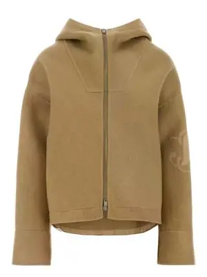 JIL SANDER Hooded Jacket - Neutrals