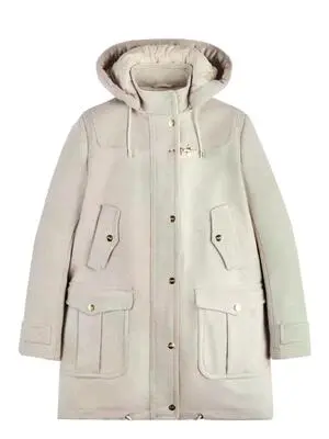 FAY Hooded Coat - Neutrals