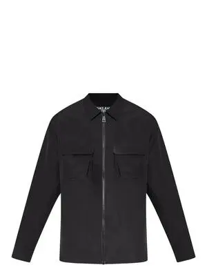 Versace Zip-fastening Pocket-detail Shirt - Black