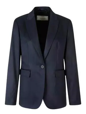 Peserico Peak-lapel Single-button Blazer - Blue
