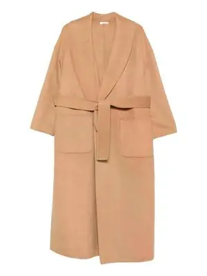 Liu Jo Belted Patch-pocket Coat - Neutrals