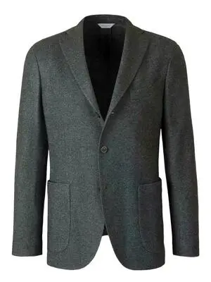 Boglioli Patch-pocket Single-breasted Blazer - Green