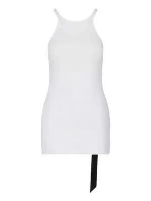 Rick Owens Racer Ribbed Tank Top - White
