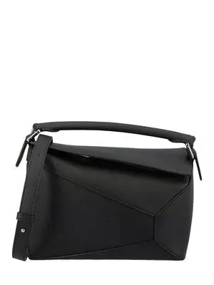Loewe Small Puzzle Leather Tote - Black