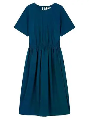STUDIO TOMBOY Crew-neck Midi Dress - Blue