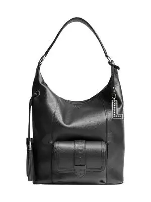 LANCEL Premier Flirt Leather Shoulder Bag - Black
