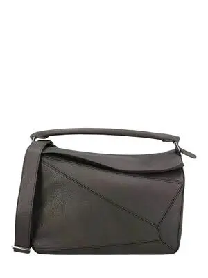 Loewe Large Puzzle Leather Tote - Grey
