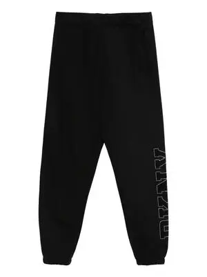 Dkny Rhinestone-embellished Track Pants - Black