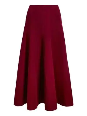 Proenza Schouler White Label Panelled Flared Skirt - Red