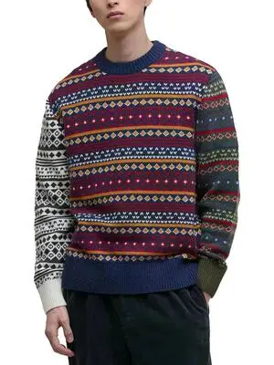Barbour Fair Isle Patterned Sweater - Blue