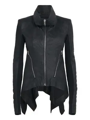 Rick Owens Naska Leather Jacket - Black