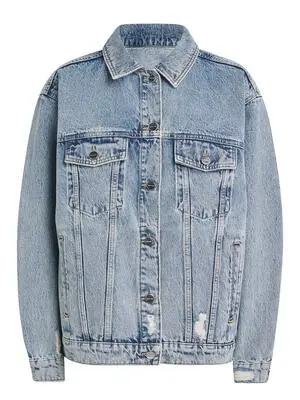 ANINE BING Denim Trucker Jacket - Blue