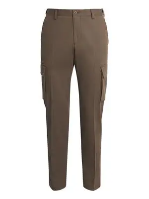 Corneliani Twill Cargo Chinos - Beige