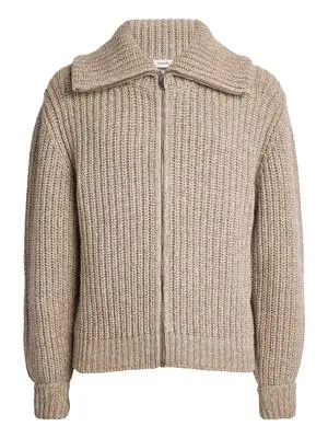 LEMAIRE Alpaca-Yak Zip-Up Cardigan