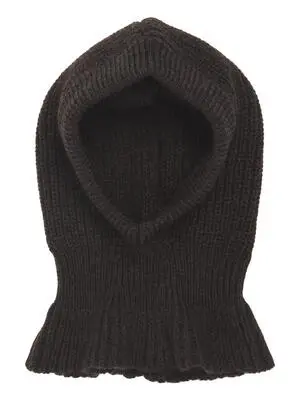 LEMAIRE Wool-blend Knitted Hood - Brown