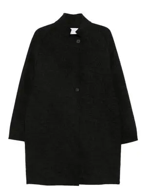 Harris Wharf London Single-breasted Wool Coat - Black