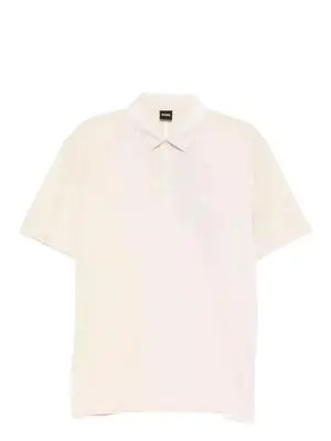 BOSS Logo-patch Polo Shirt - Neutrals