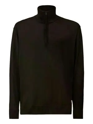 C.P. COMPANY High-neck Half-zip Sweater - Brown