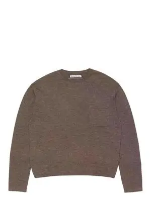 Acne Studios Long-sleeve Sweater With Chest Pocket - Brown