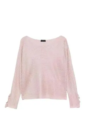 Liu Jo Ribbed-knit Top - Pink