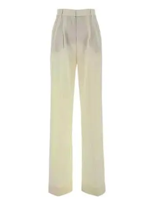 Andamane Pleated Palazzo Trousers - Neutrals