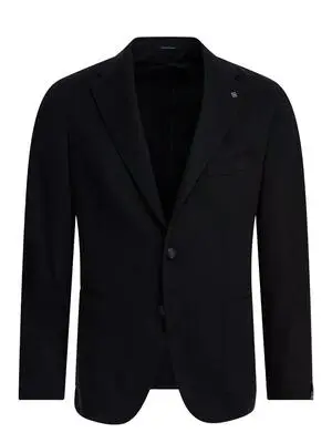 Tagliatore Patch-pocket Buttoned Blazer - Blue