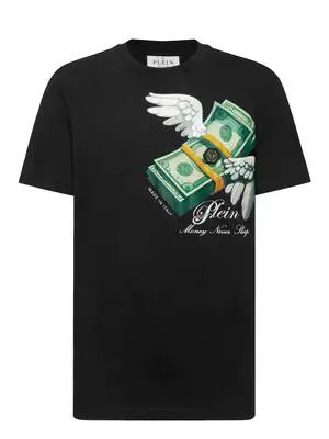 Philipp Plein Money-print T-shirt - Black
