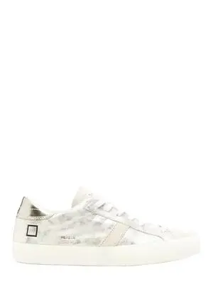 D.A.T.E. Metallic Leather Sneakers
