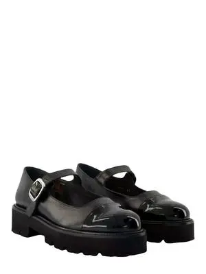 CAREL Buckle-strap Platform Loafers - Black
