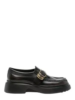 TOD'S Buckle-detail Platform Loafers - Black