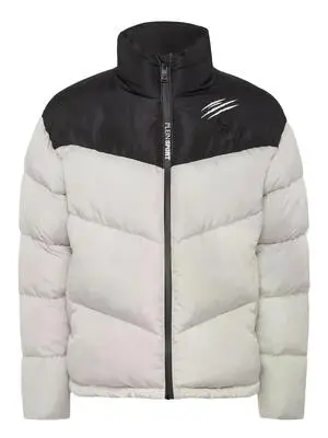 PLEIN SPORT Colour-block Puffer Jacket - Neutrals