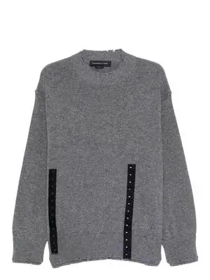 FEDERICO CINA Raw-edge Sweater - Grey