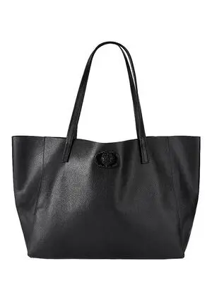 Kurt Geiger Chelsea Leather Slouch Shopper Bag - Black