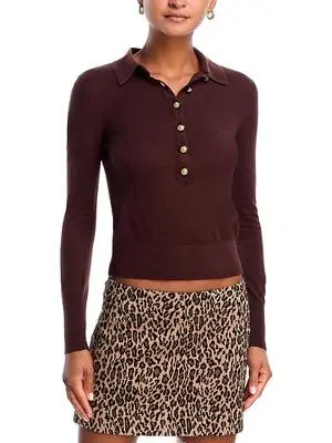 L'Agence Sterling Collared Sweater Exclusive - Chocolate
