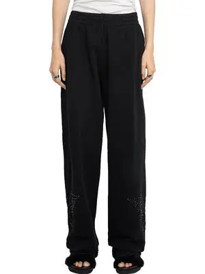 Zadig&Voltaire Clem Mo Patch Studs Sweatpants - Black