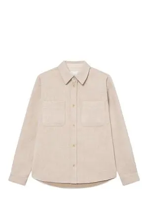 LES DEUX Lennon Boucle Shirt Jacket - Ivory