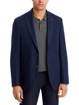 JACK VICTOR Hampton Melange Jersey Sport Coat - Navy