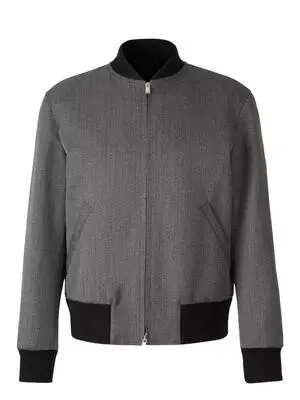 LARDINI Zip-front Bomber Jacket - Grey