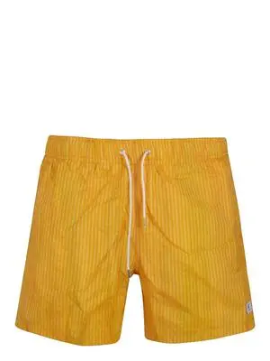 DEPARTMENT 5 Striped Drawstring Swim Shorts - Yellow